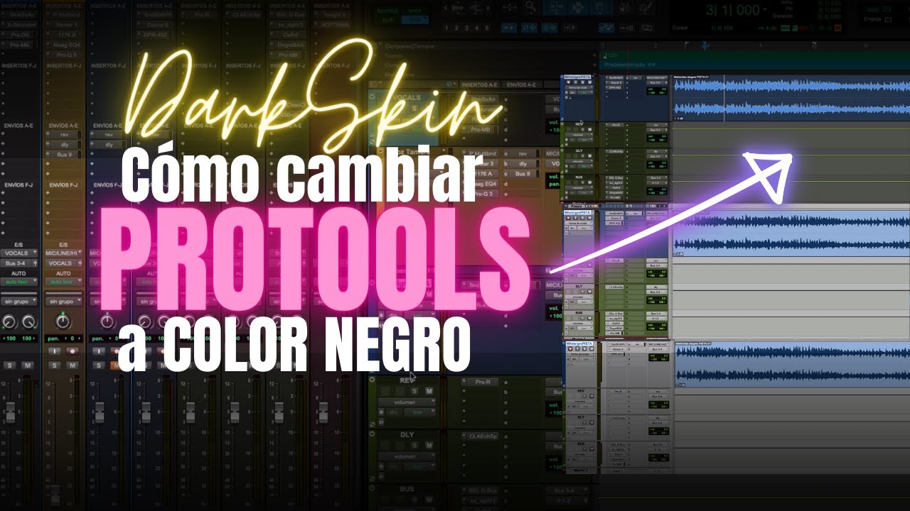 Cómo hacer PROTOOLS de COLOR NEGRO? Protools Dark Skin - YouTube