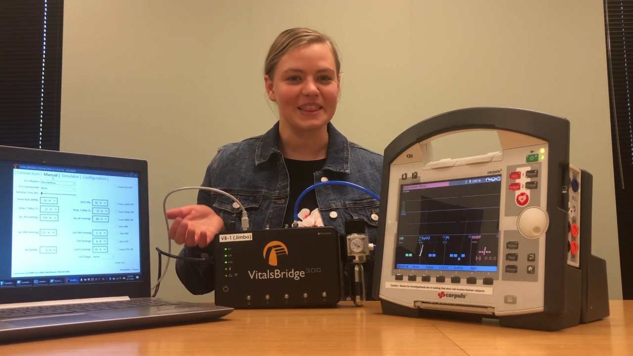 How to setup the VitalsBridge 300 with a Corpuls patient monitor - YouTube
