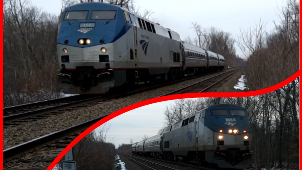 Railfaning in warm spring weather with Amtrak CT rail and SLE - YouTube