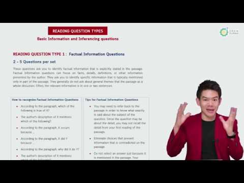 ติว TOEFL IBT กับครูทาม์ย : Question Type 1-2 : Factual Information และ ...