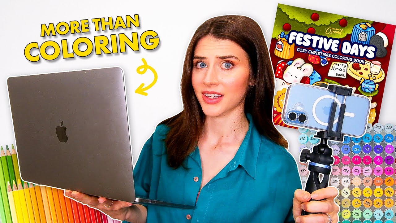 A Realistic Week in the Life of a Coloring YouTuber - YouTube