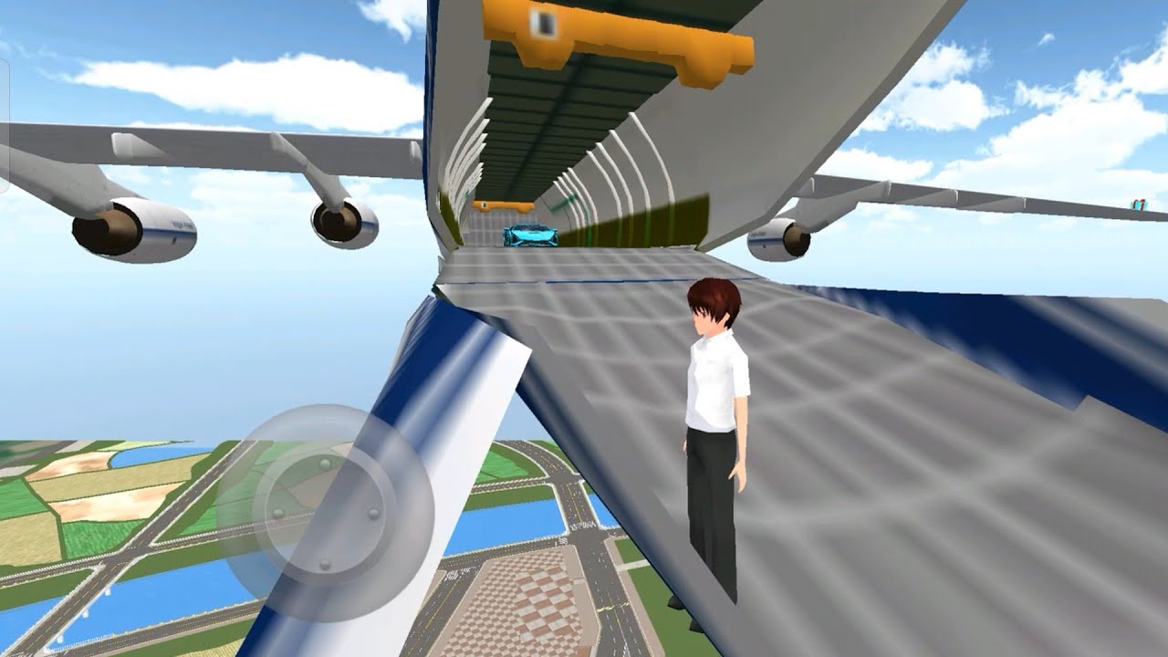 Luxury Car in airplane with fly l 3d driving class android game # ...
