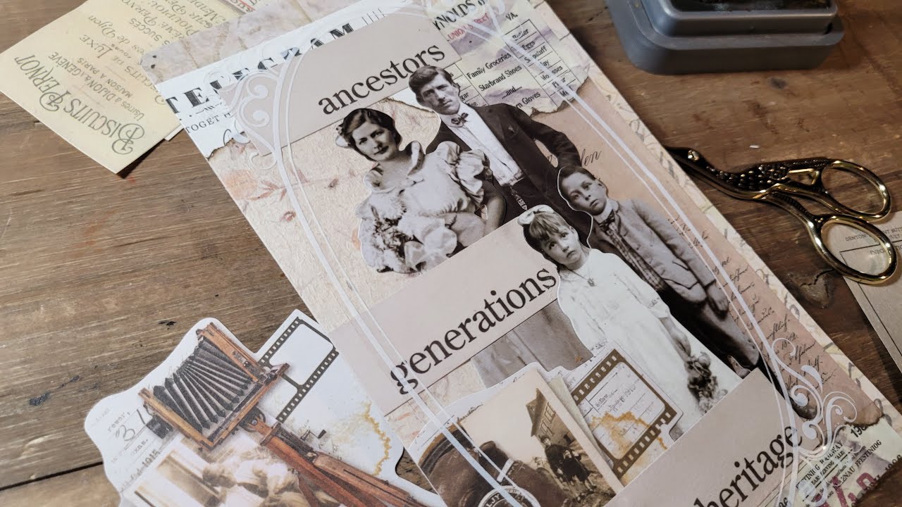 Playing with beautiful ephemera and creating a journal cover. The ...