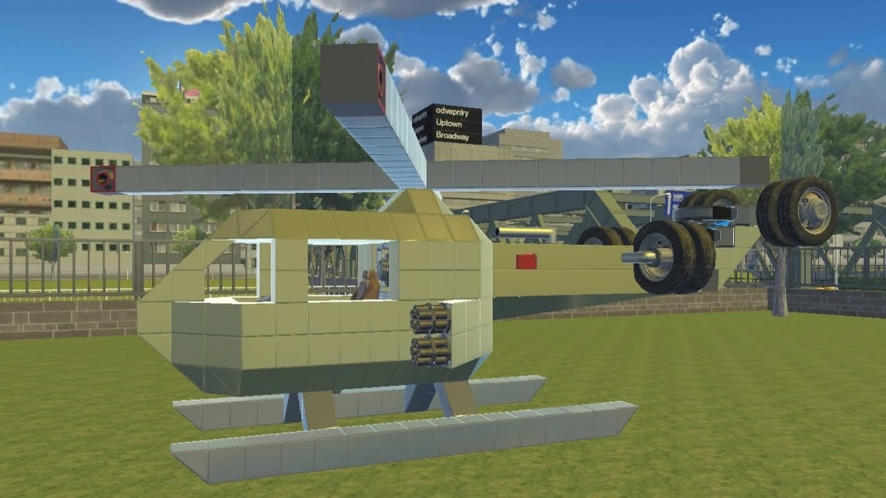 Simple Attack helicopter | Evertech Sandbox - YouTube