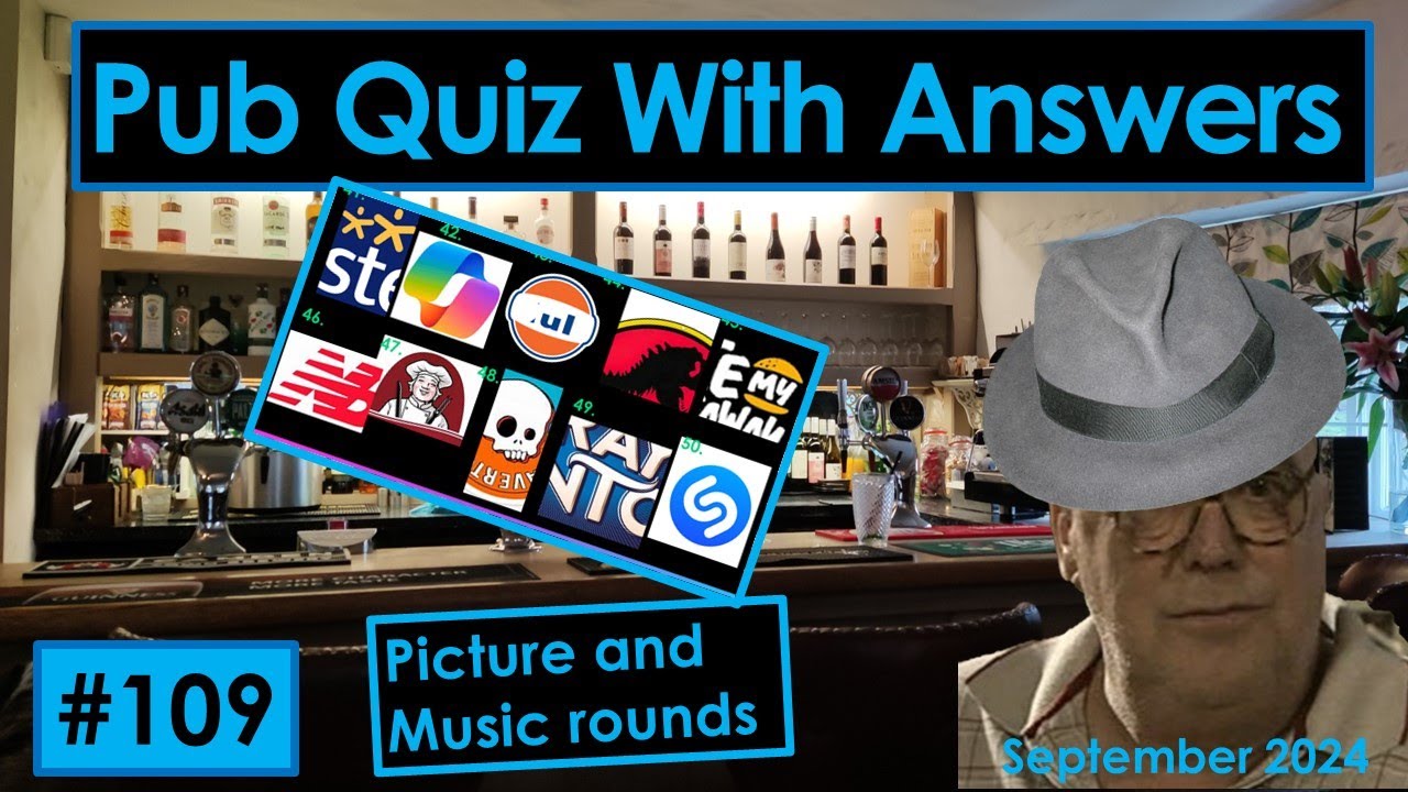 #109 PUB QUIZ. Music, picture and connection rounds - YouTube