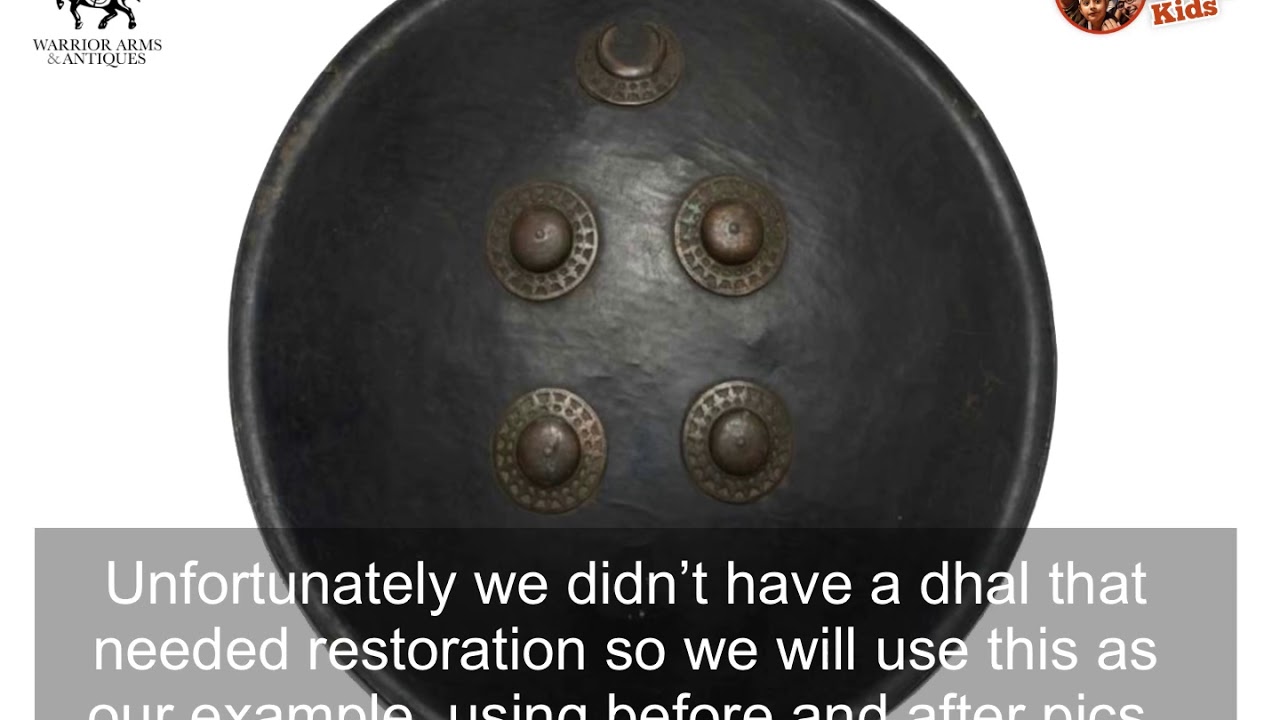 Basic indian dhal/shield restoration tutorial - YouTube
