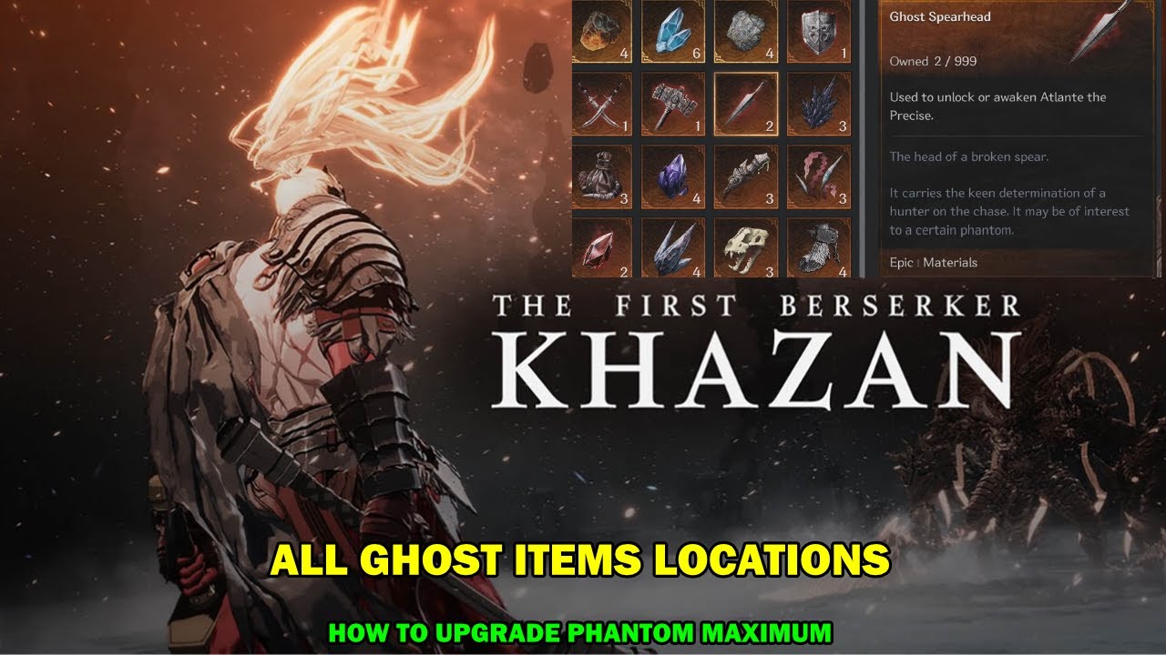 Khazan The first berserker walkthrough - All 100% ghost items locations ...