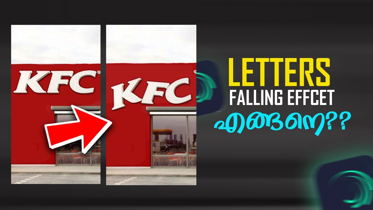 How To Make Letters Falling Animation Effect Video In Mobile | Alight ...