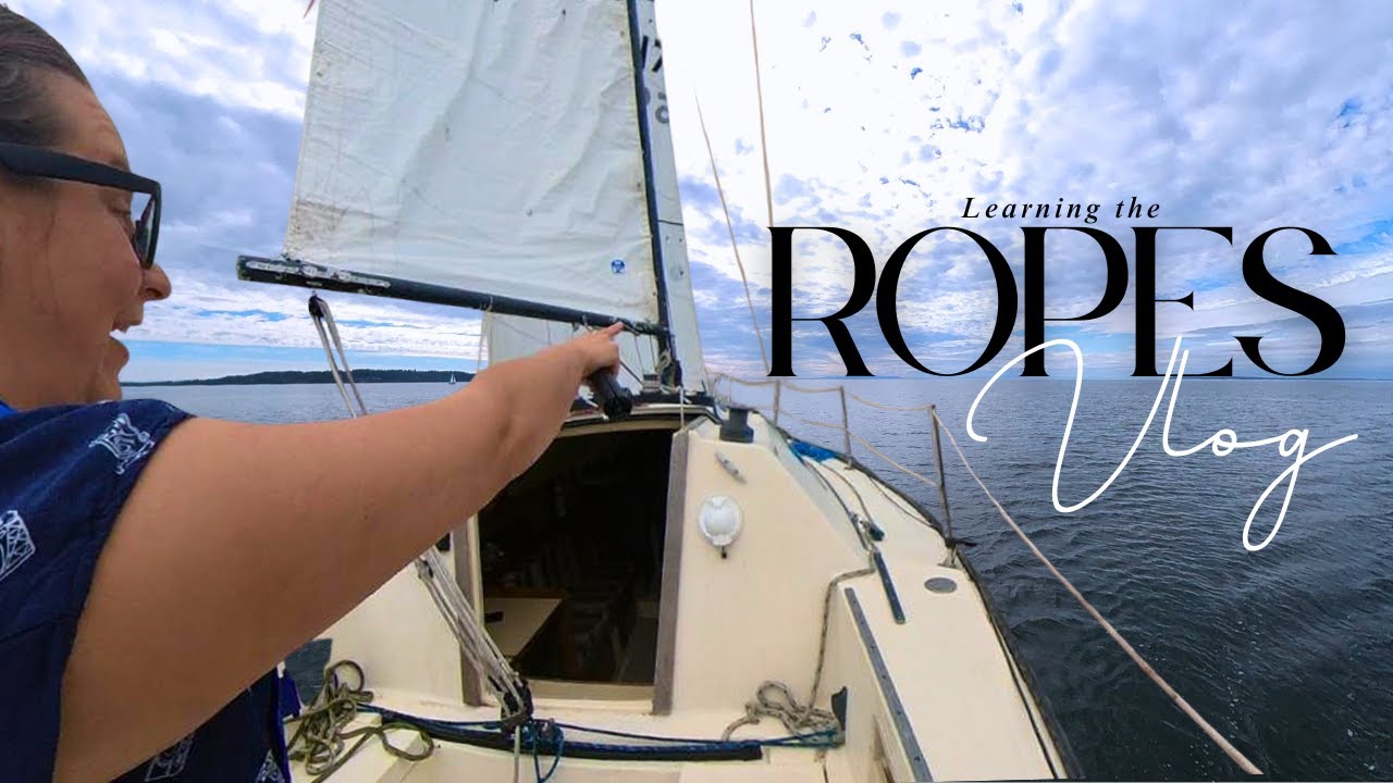 Trimming the Sails & Spotting Marine Life | Learning to Sail Vlog - YouTube