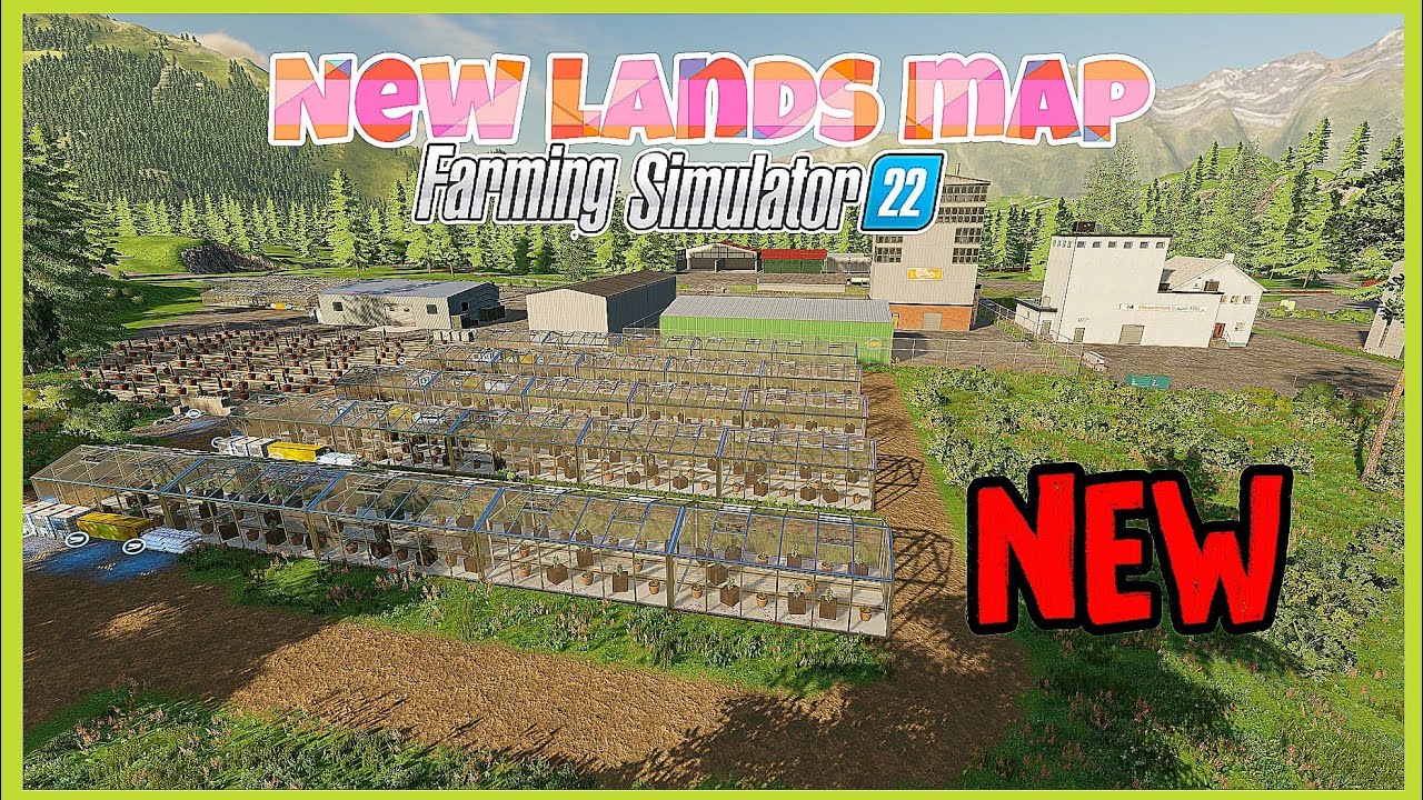 NEW LANDS - NEW MOD MAP: FARMING SIMULATOR 22 *FLY OVER* - YouTube