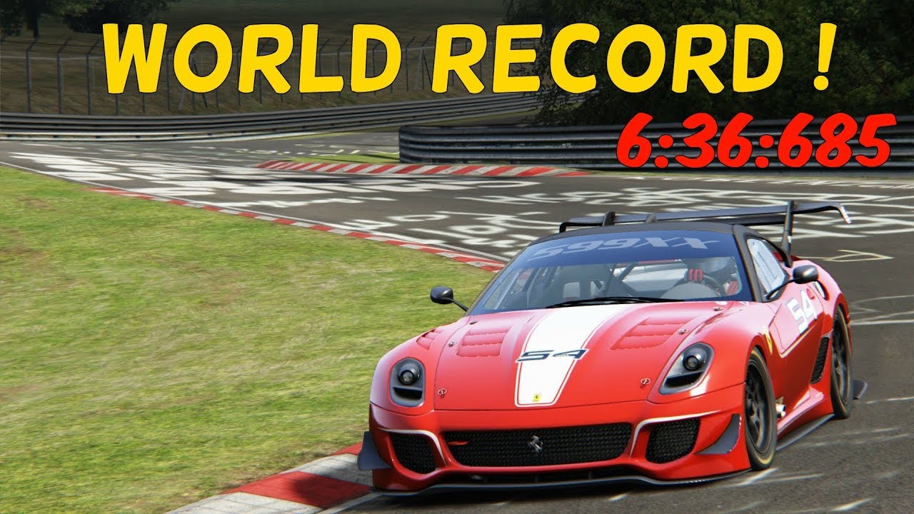 Assetto Corsa Ferrari 599xx Evo Nurburgring World RECORD !! - YouTube