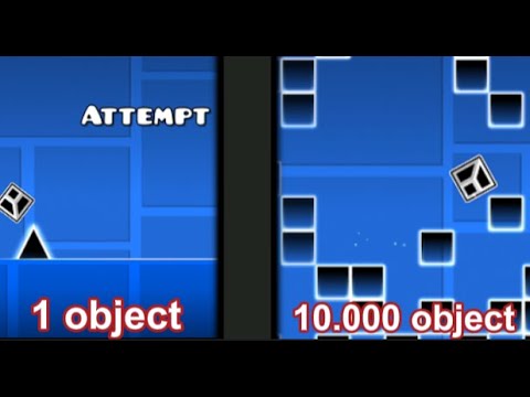 1 Object VS 10.000 Objects! (Geometry Dash) - YouTube