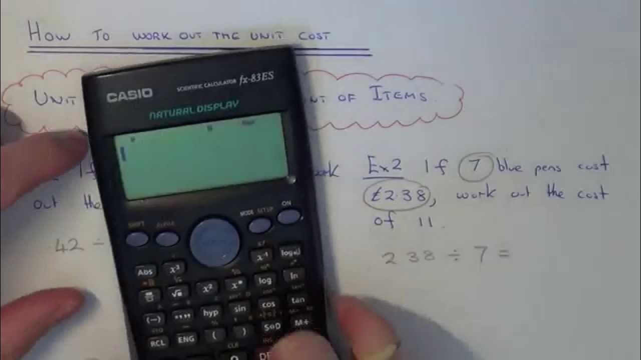 How To Calculate The Unit Cost (the cost of 1 item) - YouTube
