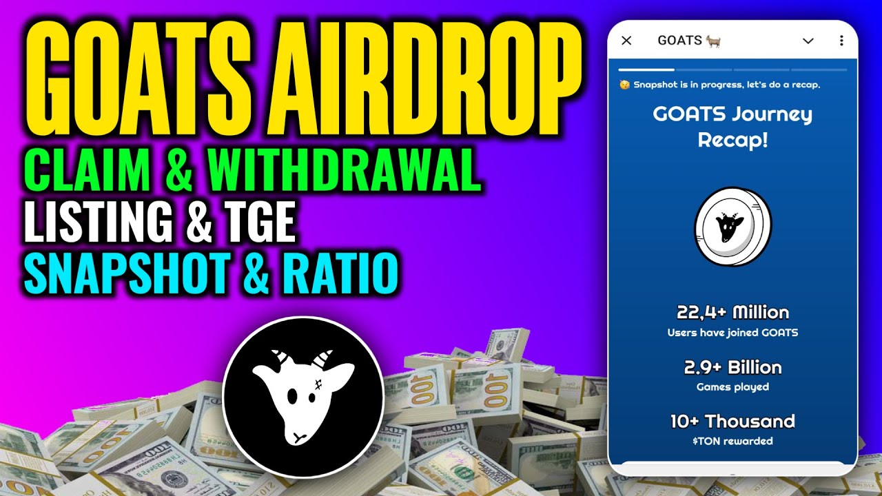 GOATS Airdrop Claim & Withdrawal | GOATS Airdrop Listing & TGE | GOATS ...