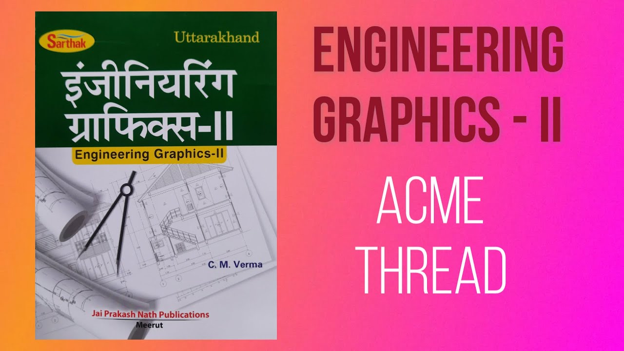 ACME THREAD | How to draw acme thread drawing | acme thread drawing ...