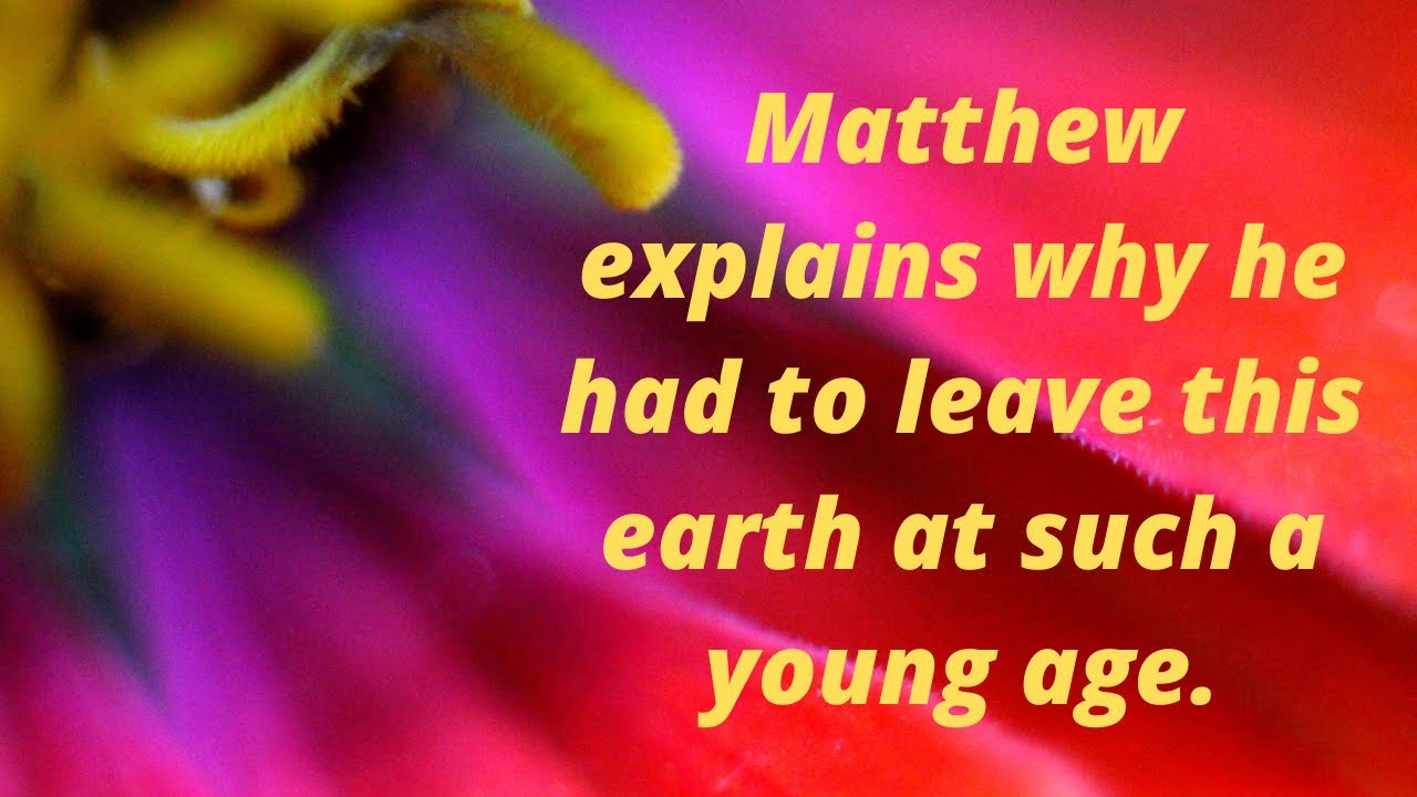 9. "Communication With Matthew-3" MATTHEW TELL ME ABOUT HEAVEN - True ...