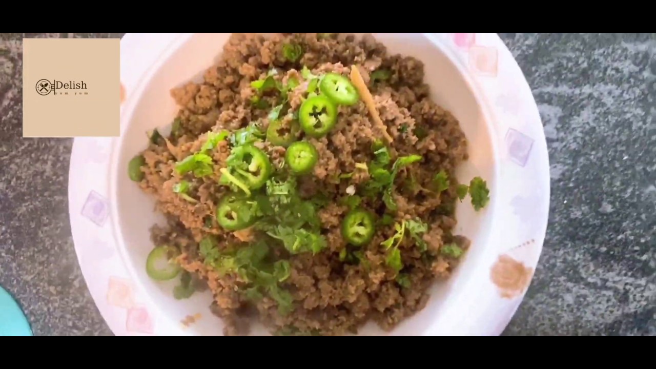 Smokey qeema recipe by delish yum yum - YouTube