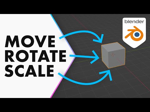 Beginner Guide to Moving, Scaling, and Rotating Objects in Blender 3.0 - YouTube