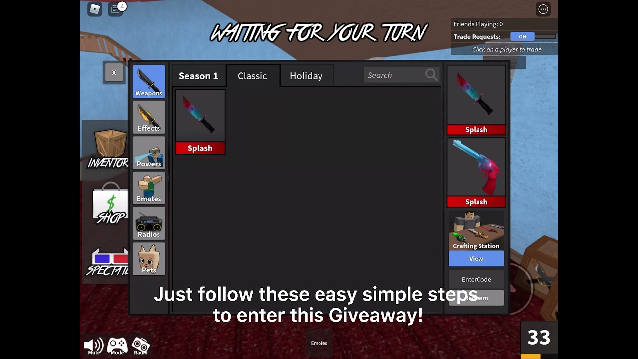 I’m doing a mm2 splash set giveaway! *Closed* - YouTube