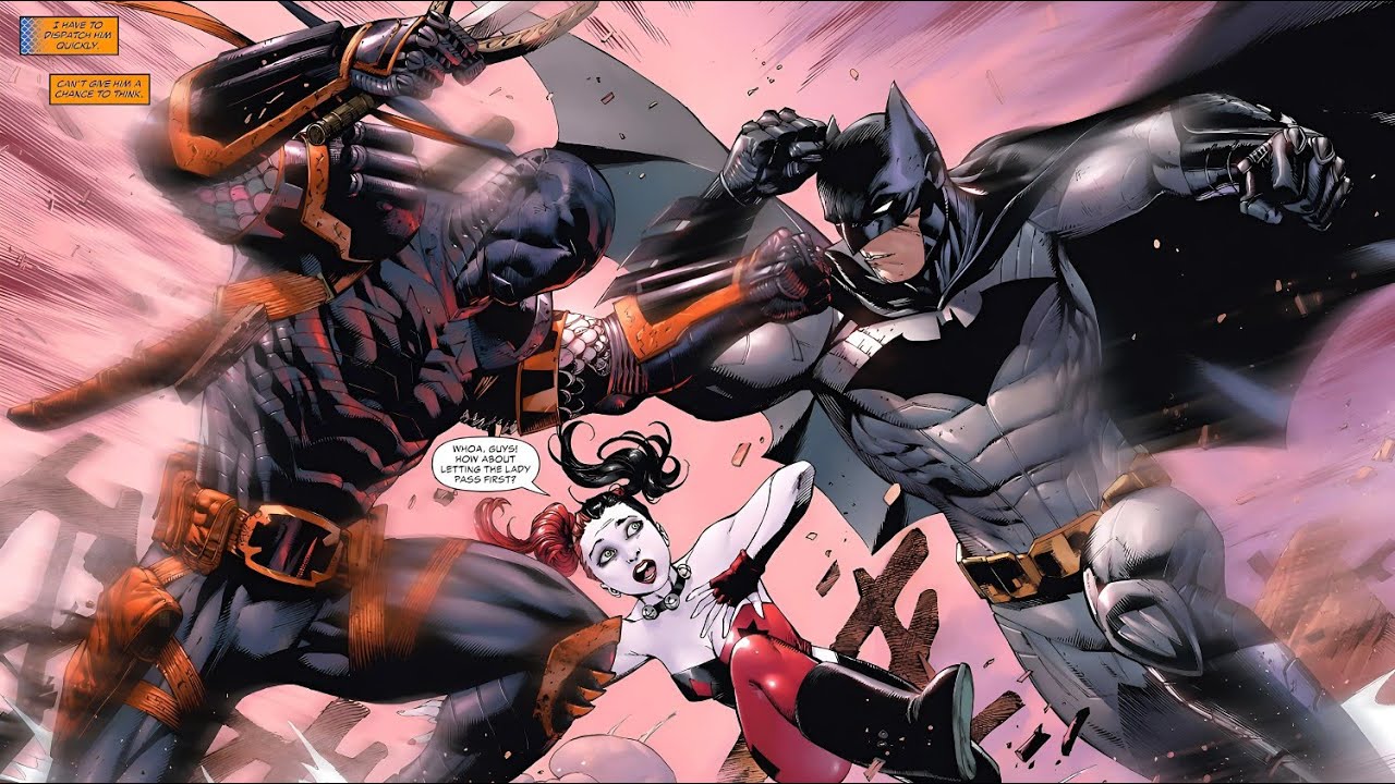 Batman Tries to Stop Deathstroke in Gotham - YouTube