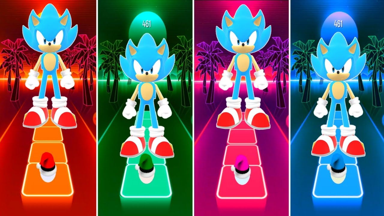 Sonic The Hedgehog 💯 Sonic Silver💯 Big Joe💯 Super Sonic ||Tiles Hop Edm ...