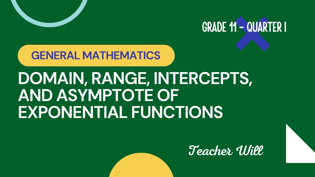 GRAPH OF EXPONENTIAL FUNCTION || Grade 11 General Mathematics - YouTube