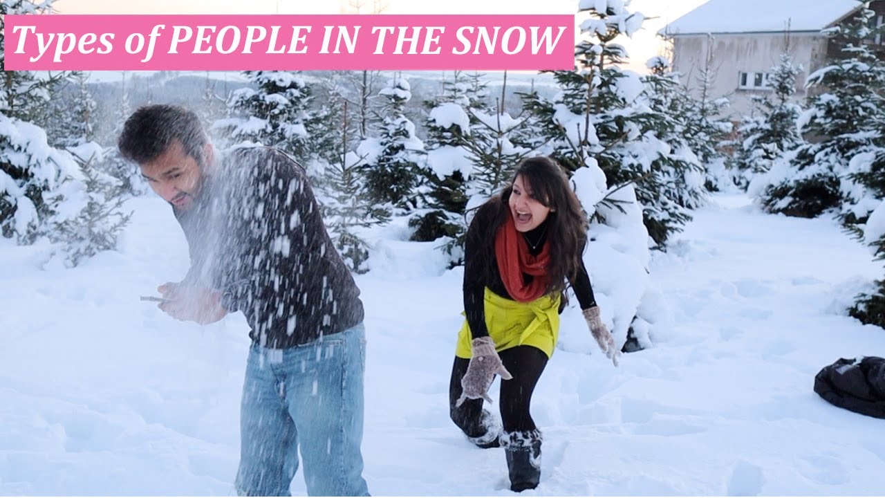 TYPES OF PEOPLE IN THE SNOW | Laughing Ananas - YouTube