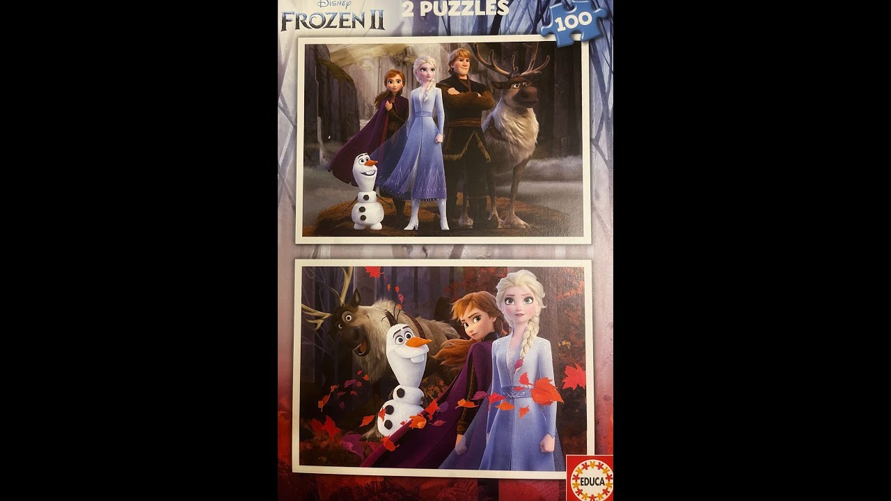Relaxing Puzzle Time: Assembling Elsa and Anna to Soothing Music - YouTube