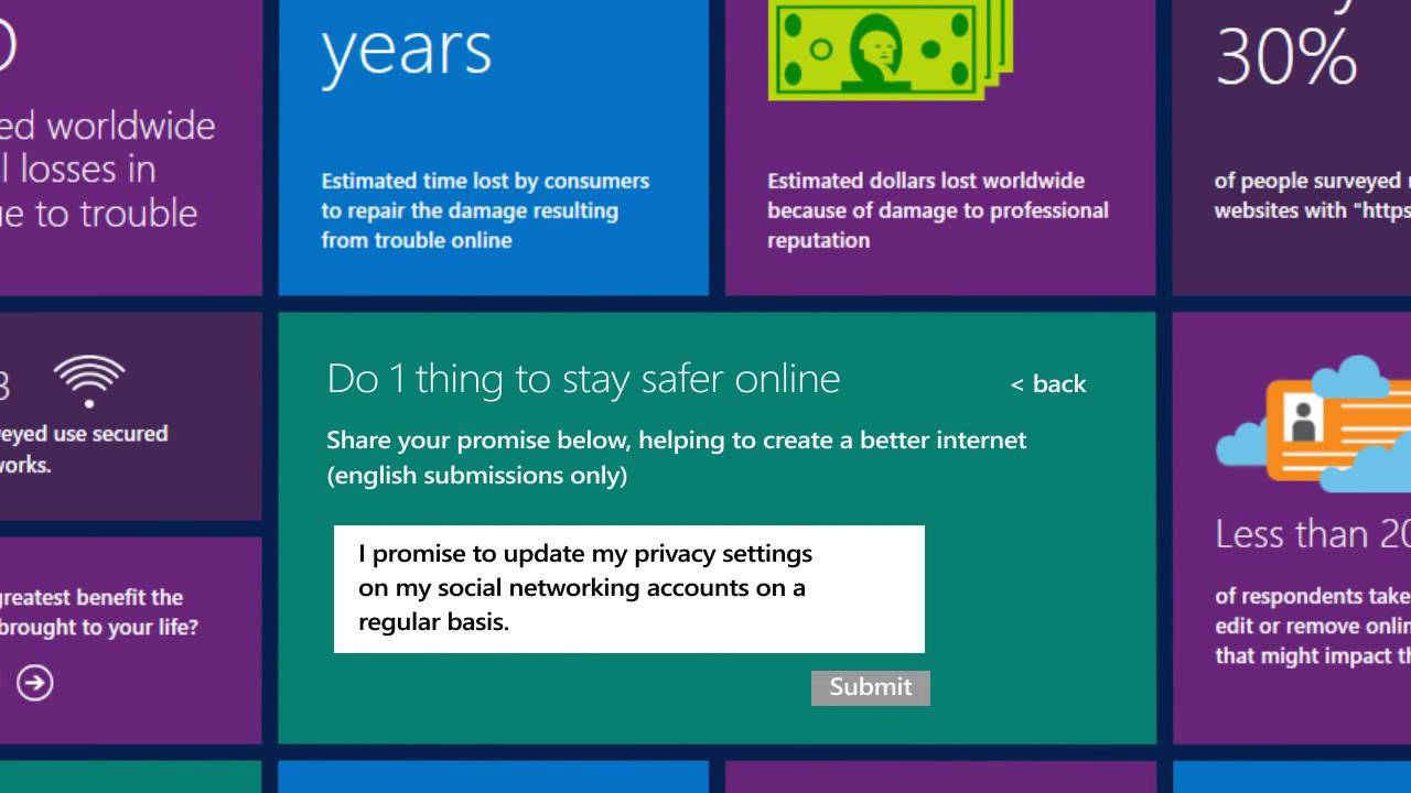 Microsoft Safer Online website demo - YouTube