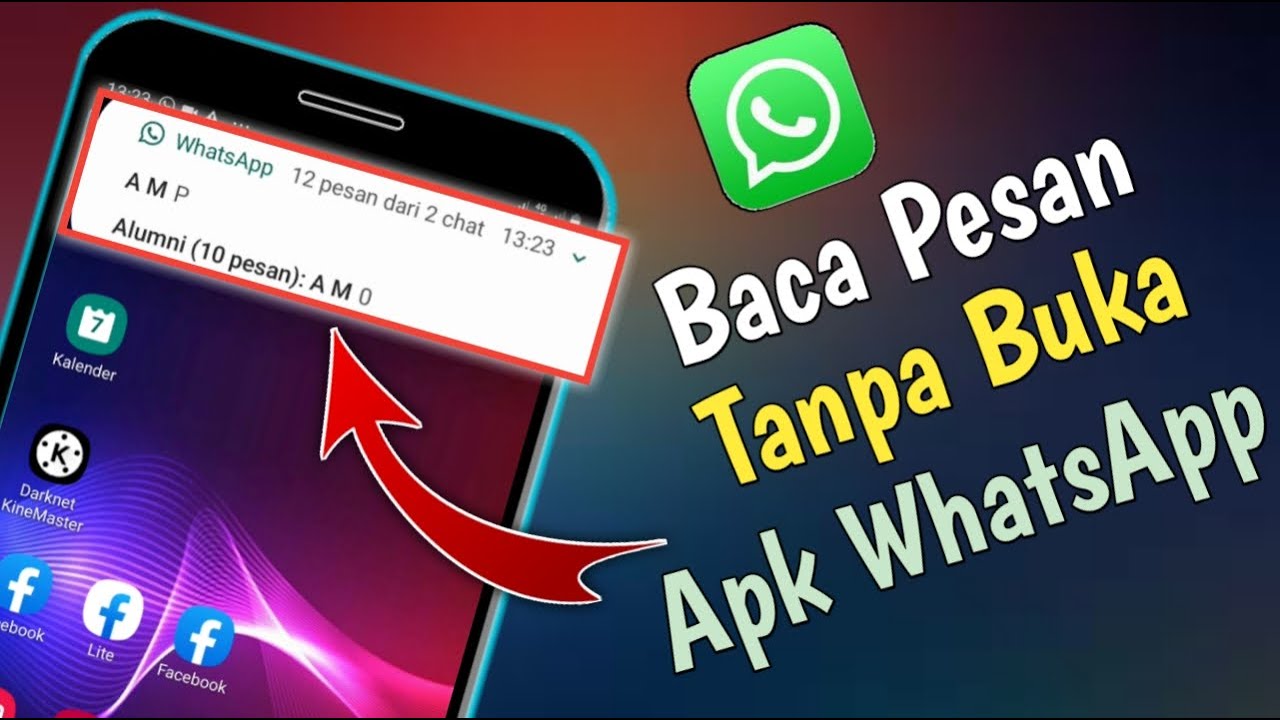 Cara Menampilkan Notifikasi Whatsapp Di Atas Layar Hp - YouTube
