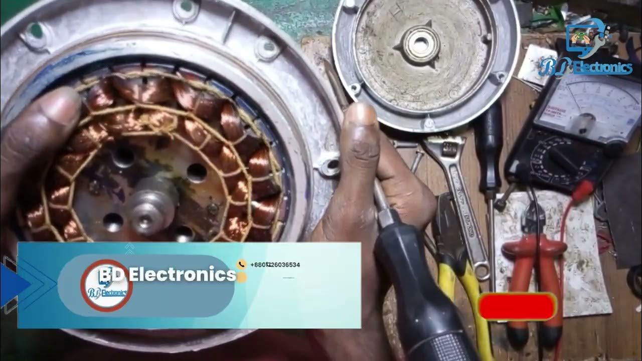 How to Repair Ceiling Fan step by step Video | Ceiling Fan Repair Bangla Tutorial | BD ...