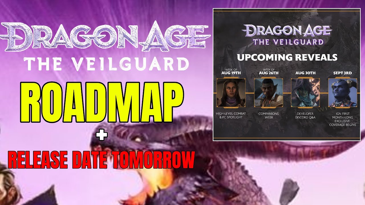 Dragon Age The Veilguard Roadmap REVEALED + Release Date Tomorrow ...