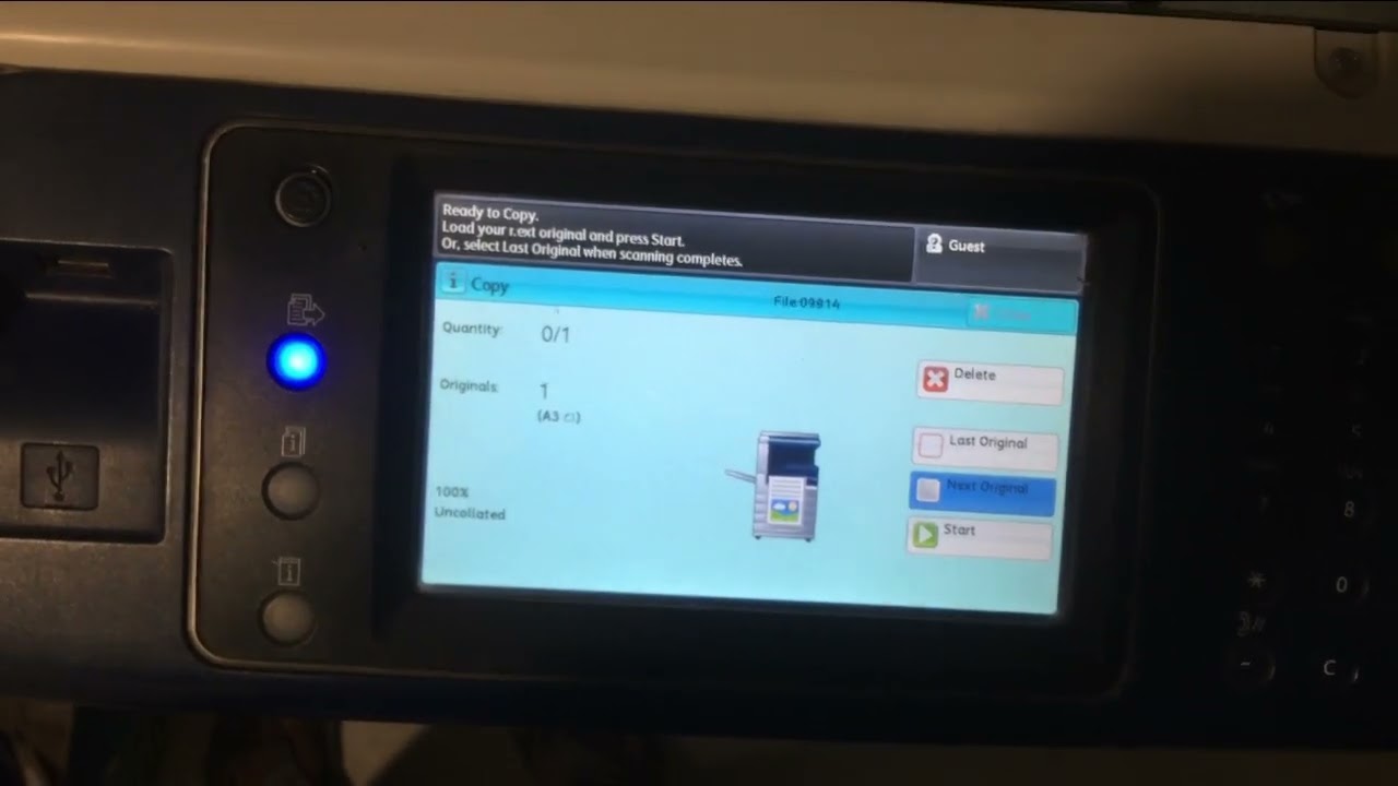 how to make 8 ID card copys in xerox 5330 - YouTube