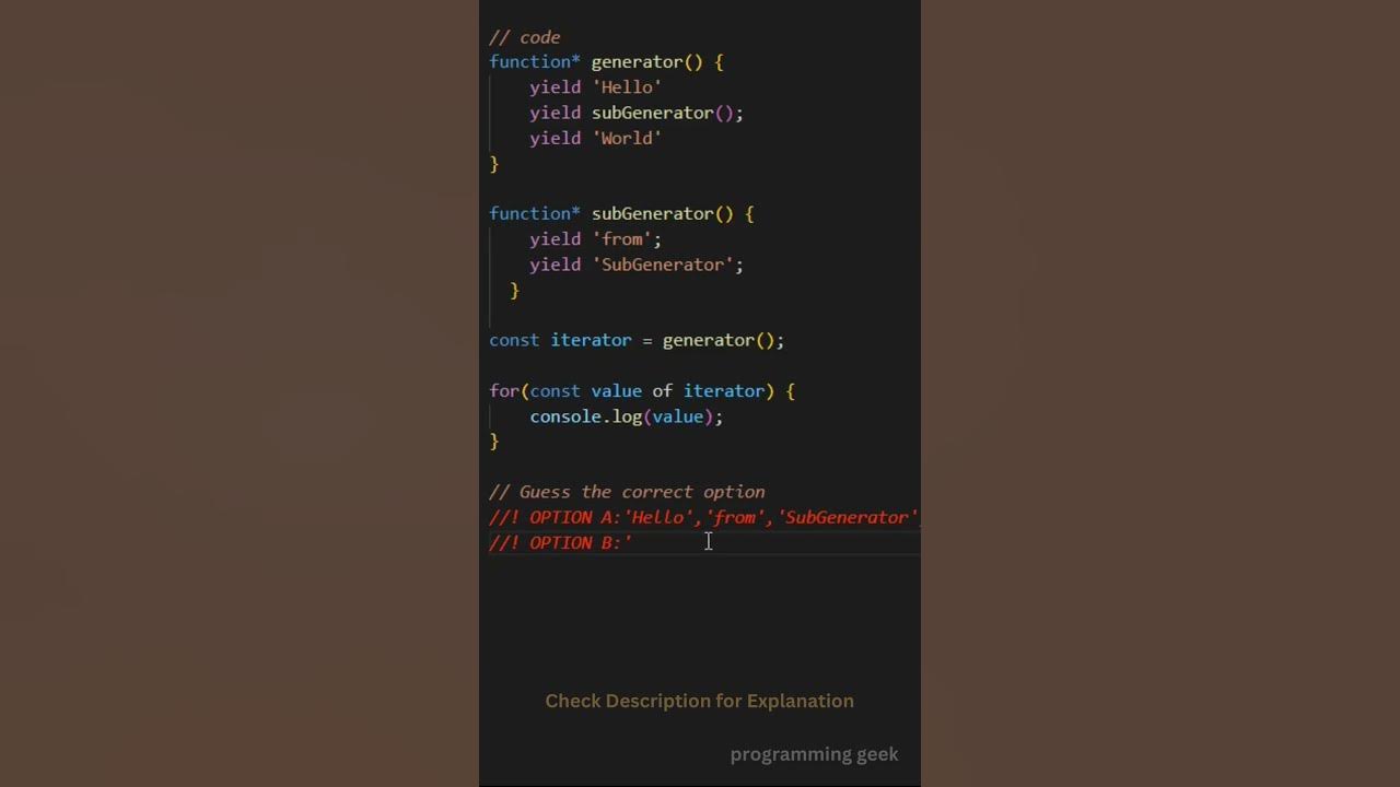 Javascript Quiz: How well do you know yeild in Javascript #programming #javascript #coding #quiz ...