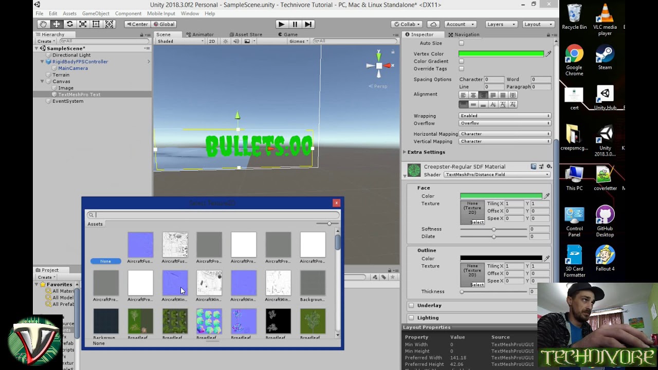 Tutorial Unity - 3 - Bullet Counterhud - YouTube