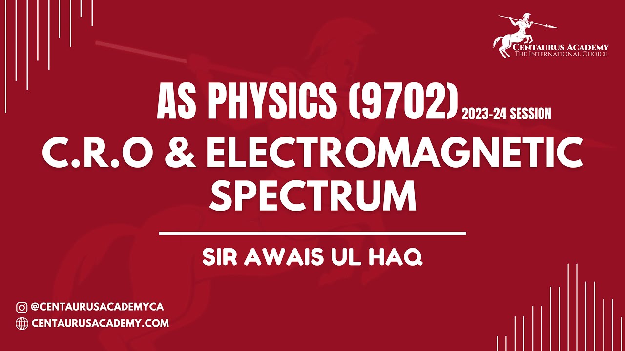 CRO and Electromagnetic Spectrum [AS 9702 Physics 2023-24] - YouTube