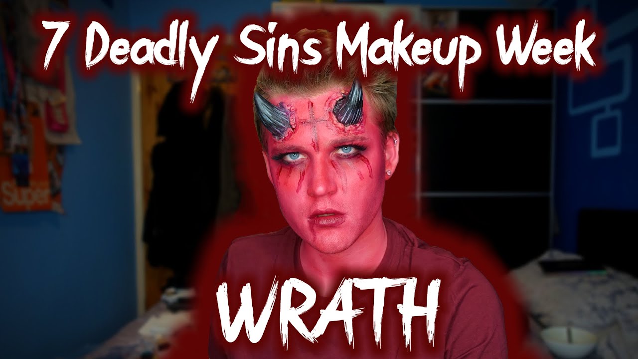 Wrath Makeup Tutorial! | 7 Deadly Sins Makeup Week | RandomJosh - YouTube