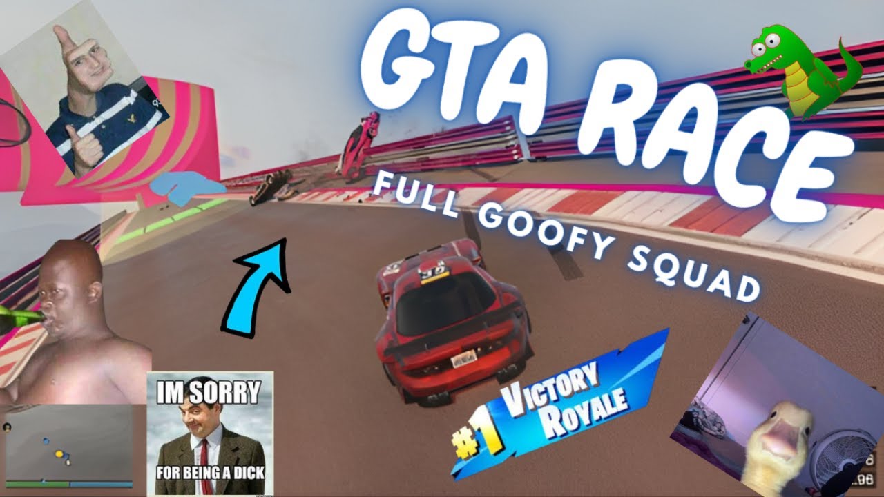 GTA 5 RACE GOOFY SQUAD PRO RACERS - YouTube