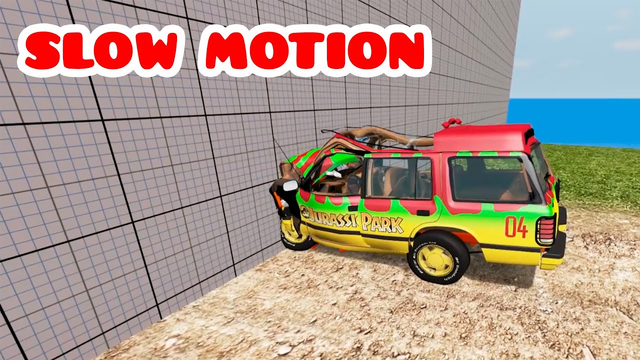 EPIC SLOW MOTION CRASHES! | BeamNG Drive - YouTube