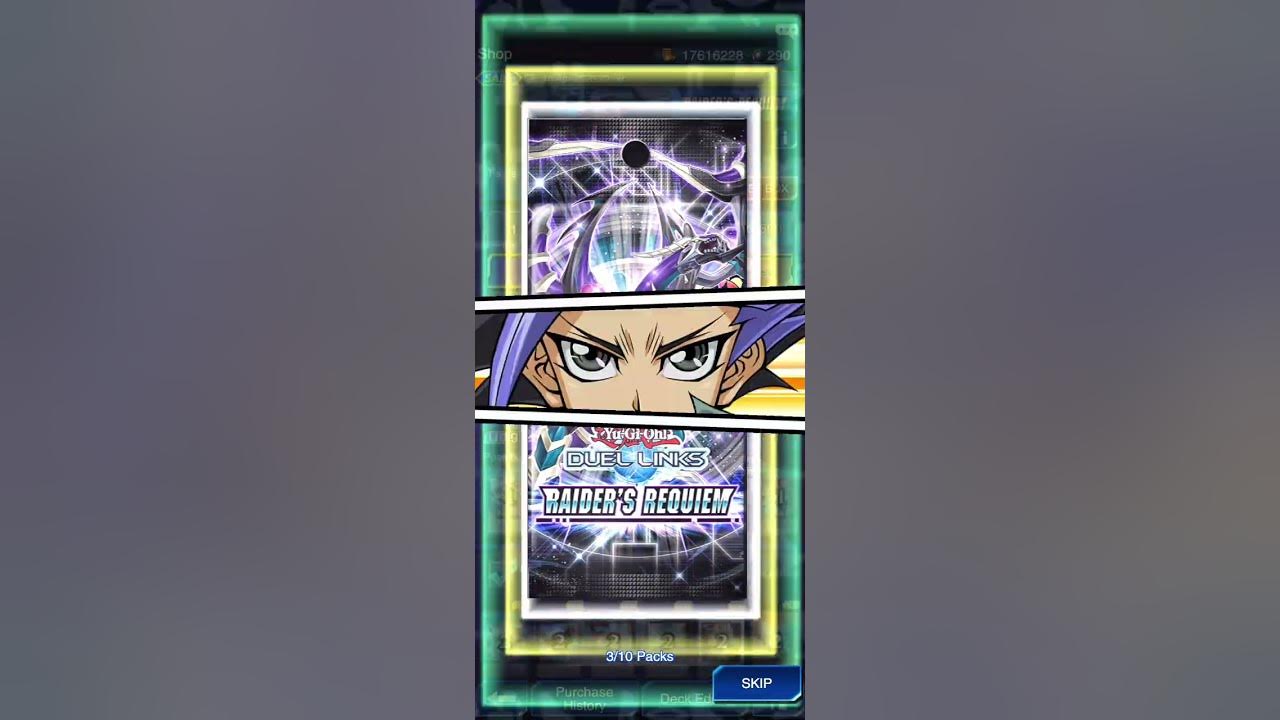 Yu-Gi-Oh! Duel Links Pack Opening!! RAIDERS REQUIEM!!! - YouTube