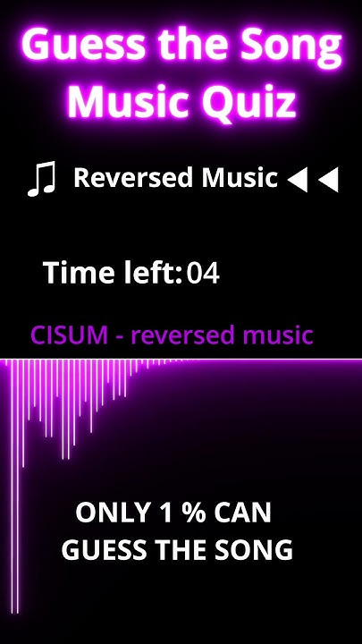 Guess the Song | Reversed Music Version #shorts - YouTube