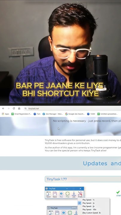How to use TinyTask on windows #TinyTask #RPATools #WindowsPC #Automation - YouTube