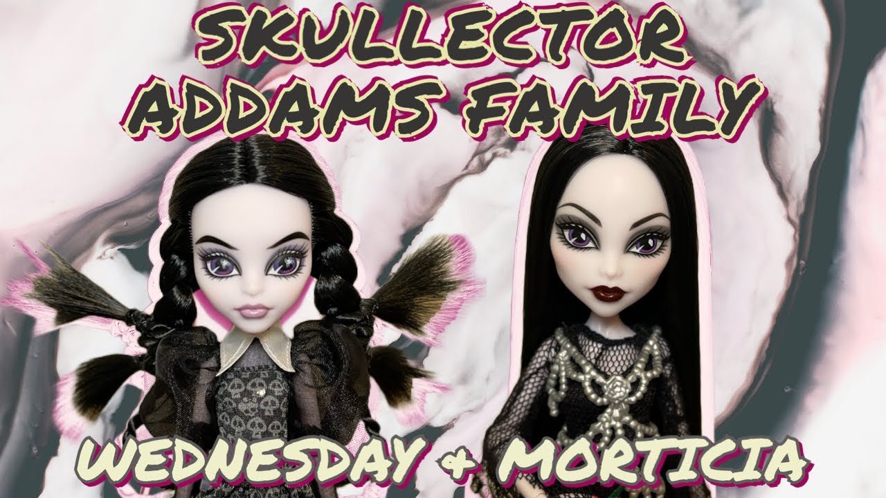 Monster High SKULLECTOR Addam’s Family 2-Pack Ft. WEDNESDAY & MORTICIA ...