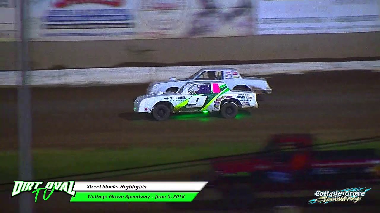6 2 18 Street Stocks Highlights Cottage Grove Speedway - YouTube