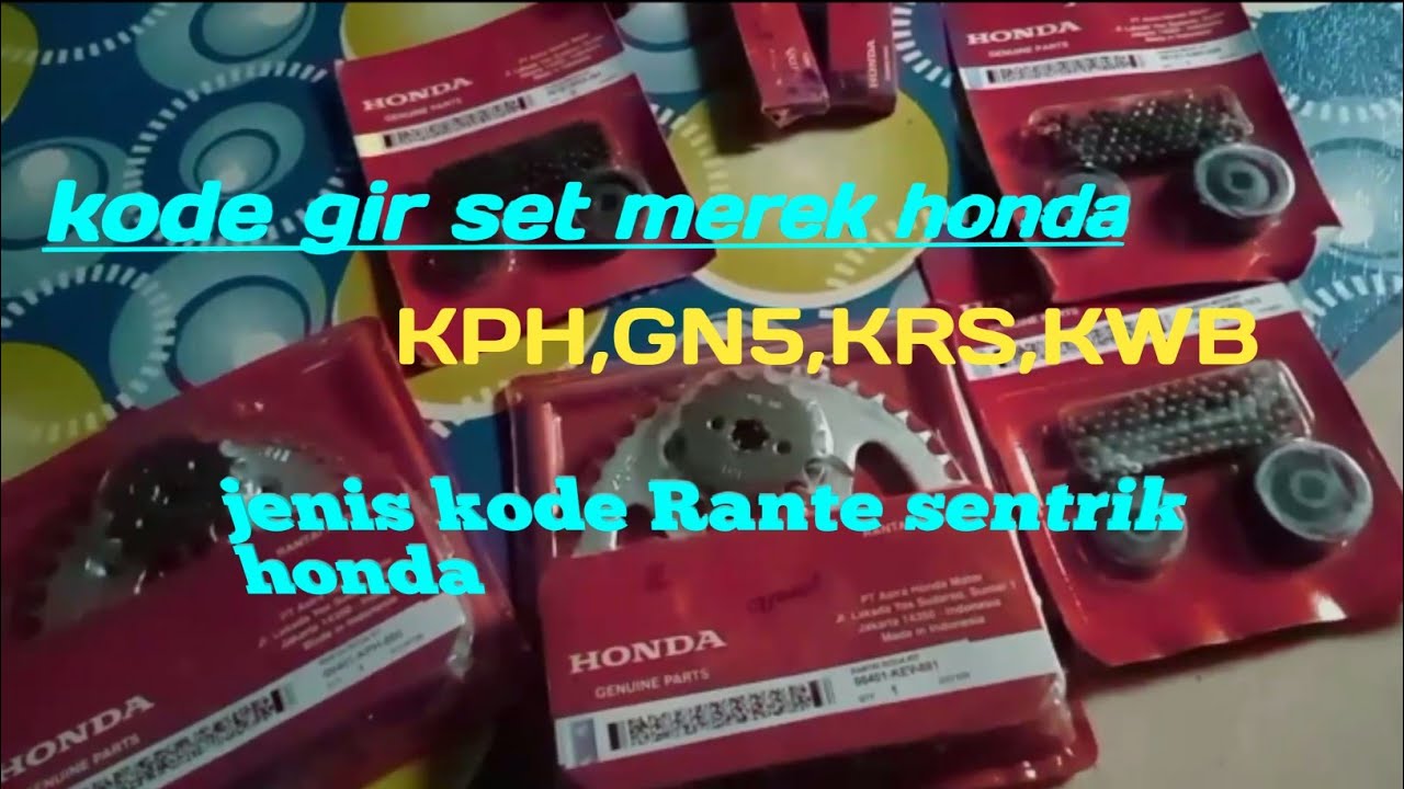 kode gir set KPH, KEV dan dan Rante keteng GN5,KRS,KWB,KPH,KVB,KCJ ...