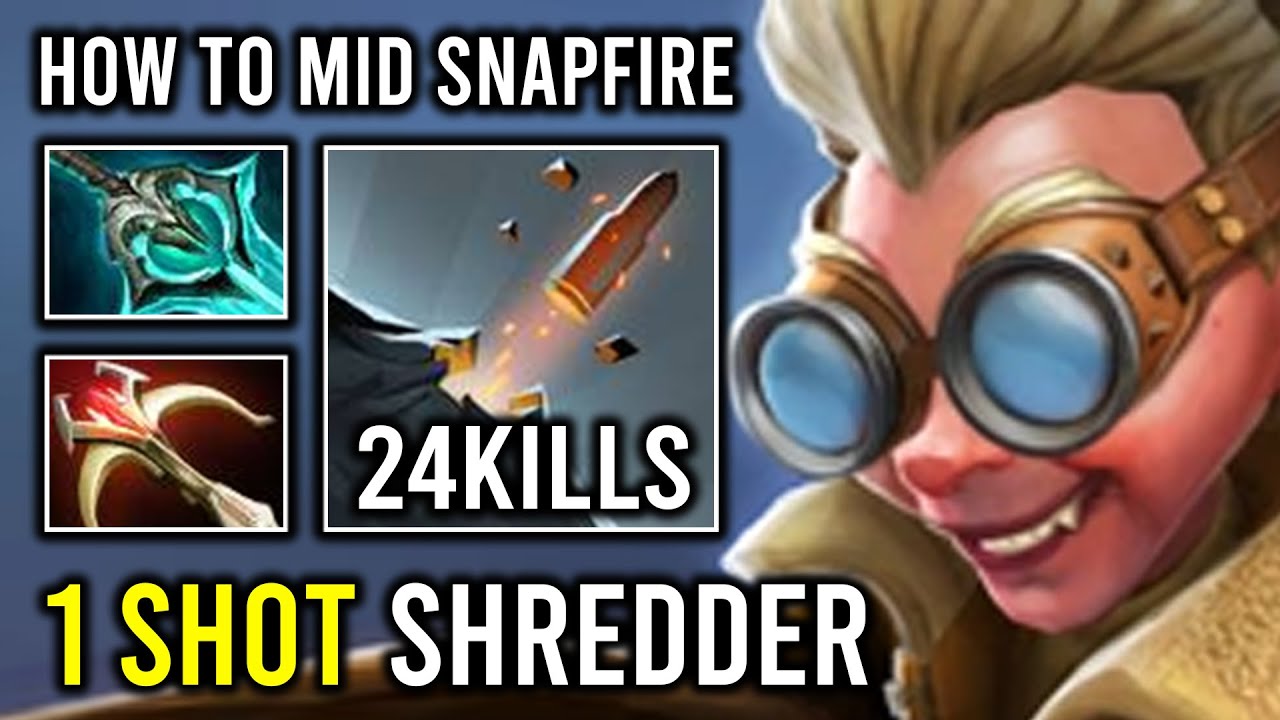How to Carry Mid Snapfire 1 Shot Shredder Brutal Crit Strike & Mana ...