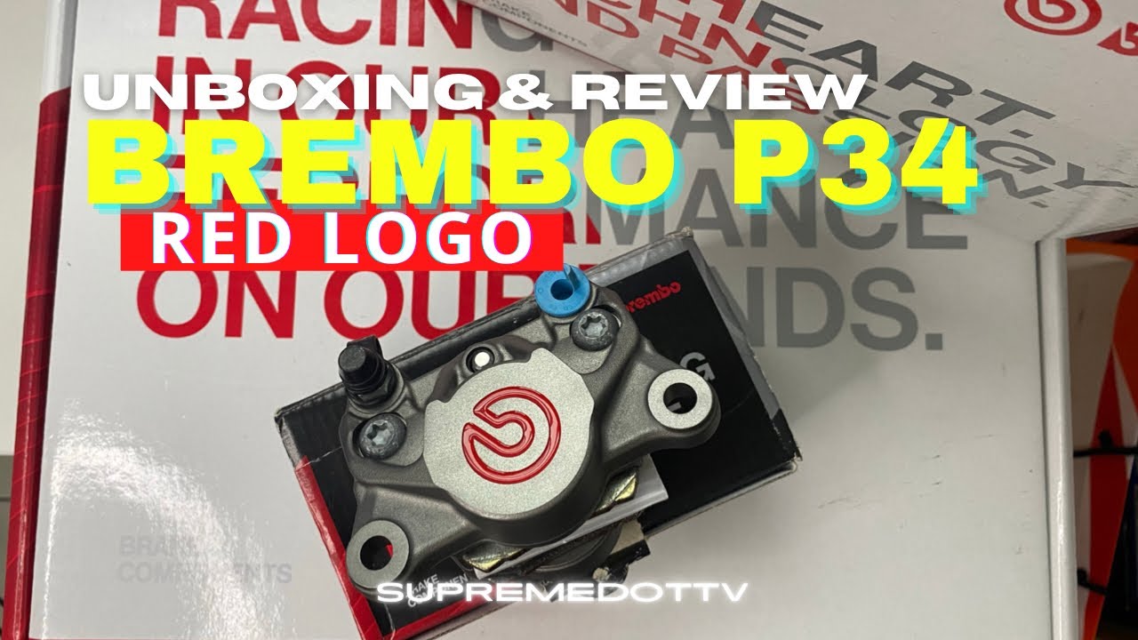 Unboxing Brembo P34 Red Logo Brake Caliper - YouTube
