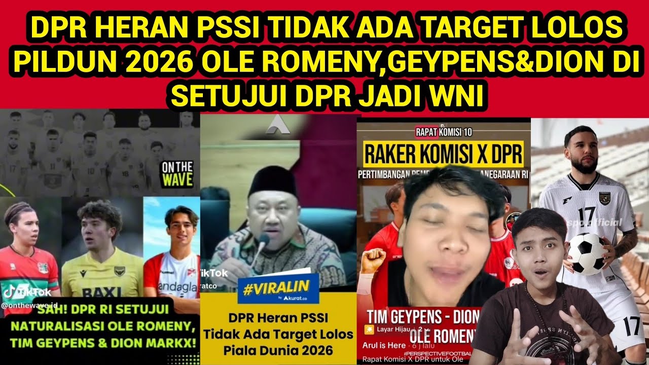 DPR HERAN PSSI TIDAK ADA TARGET LOLOS PILDUN 2026- NATRALSASI OLE ...