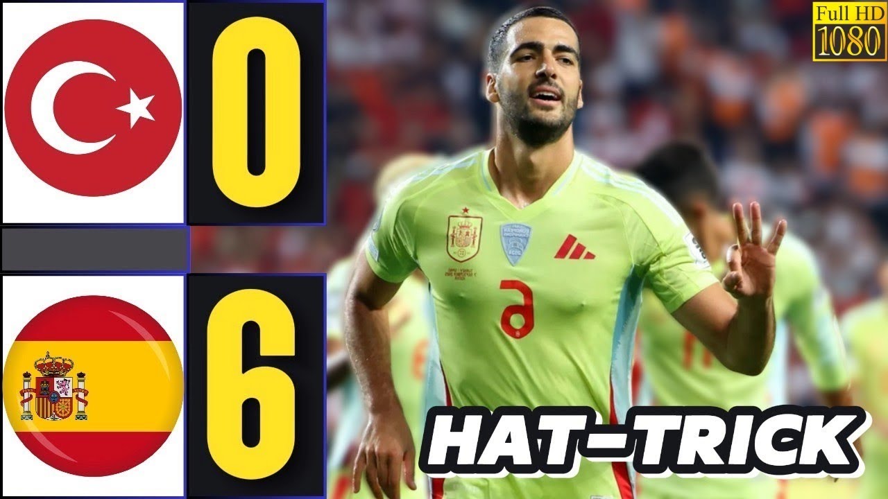 Turkey 0-6 Spain | All Goals & Highlights | World Cup Qualifiers 2025 ...