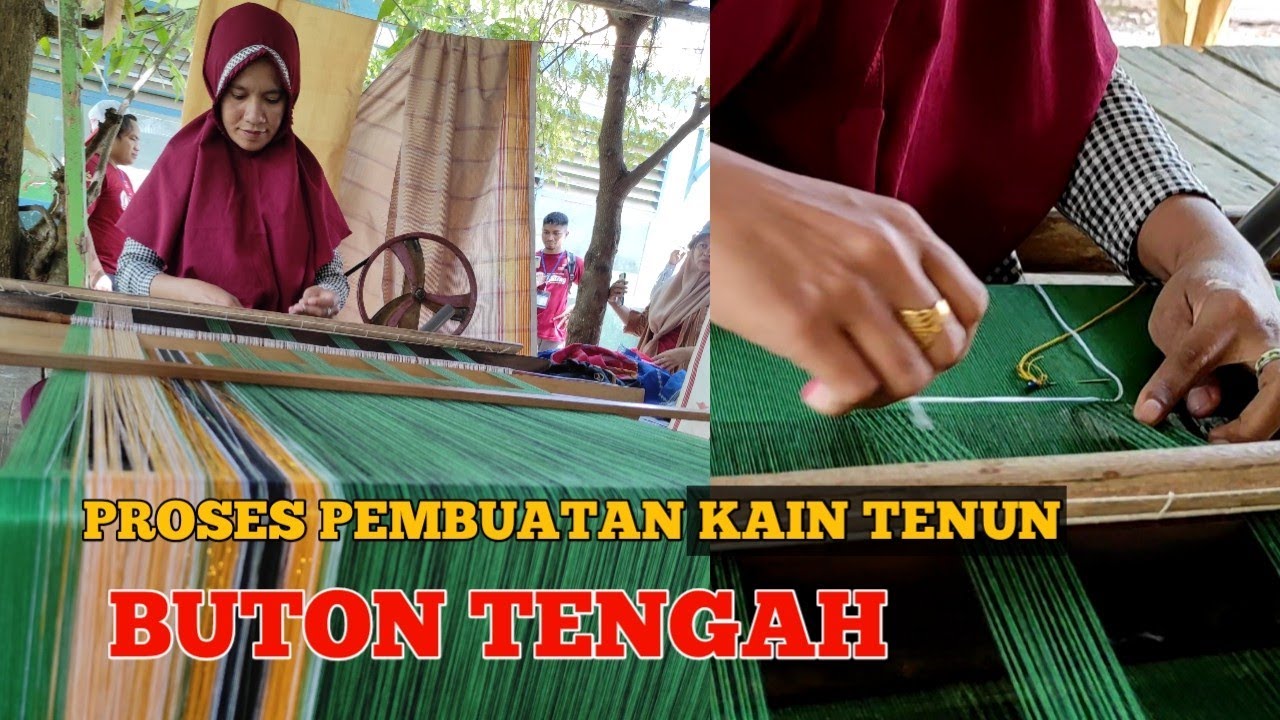 Kain Tenun Buton Tengah - YouTube